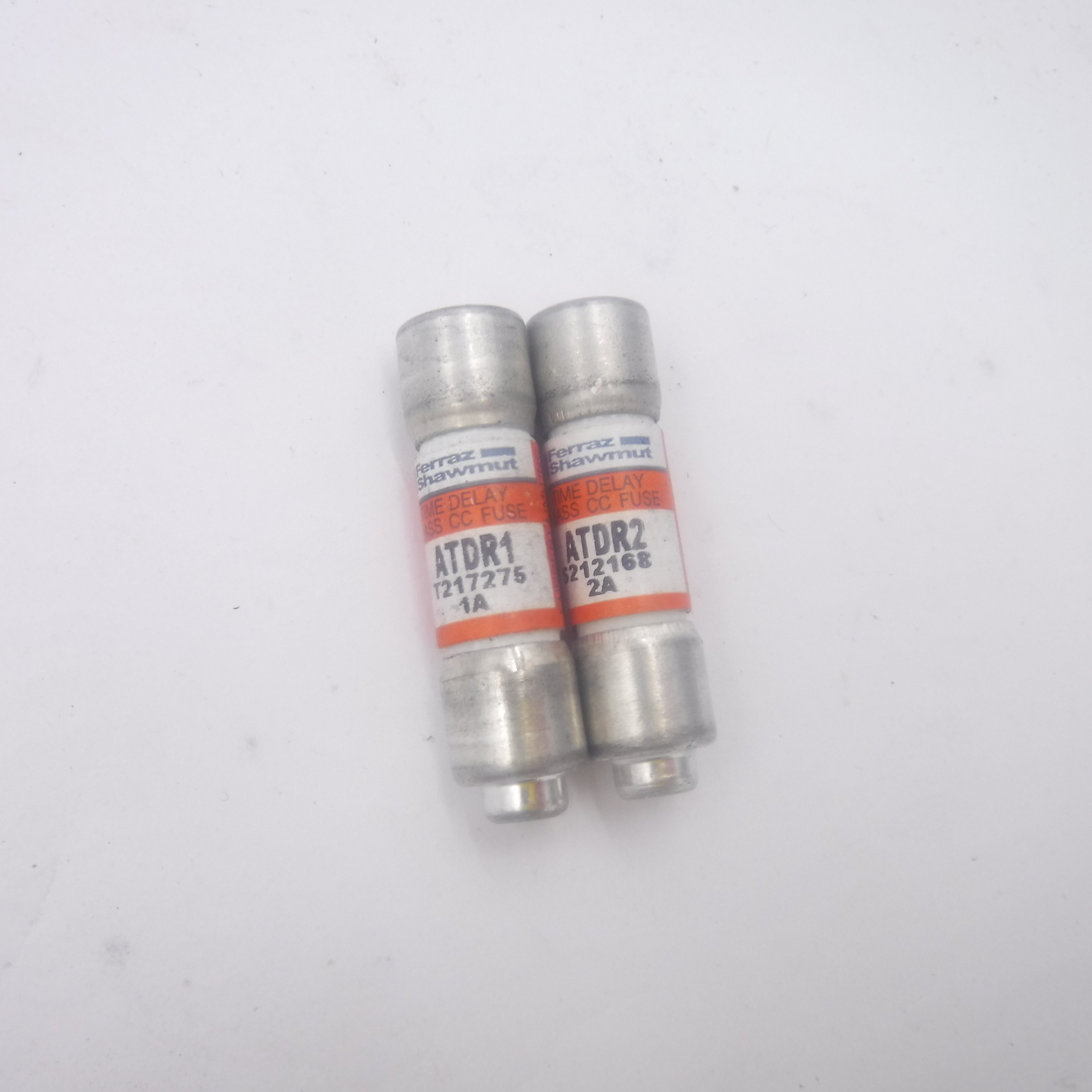 2 Pack Mersen Ferraz Shawmut ATDR1& ATDR2 Time Delay Fuses 1A 2A CC ...