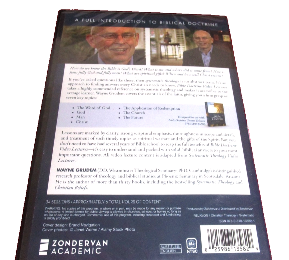 NEW & SEALED~Wayne Grudem Bible Doctrine Video Lectures~DVD Box Set~34 ...