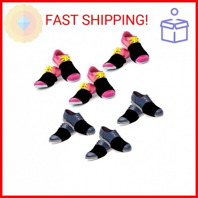 Boyiee 6 Pairs Line Shoe Sock over Sneakers Shoe Covers on Smooth ...