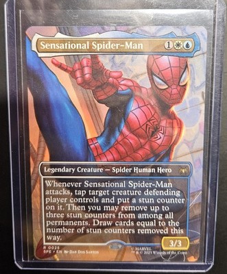Sensational Spider-Man (Borderless) 0025 NM/M MTG Spiderman Magic Card ...