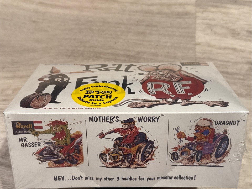 Revell 2001 Rat Fink w/ Patch Ed Roth Big Daddy Model Kit Factory ...