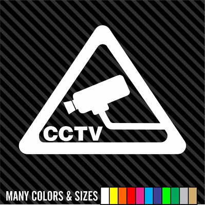 WARNING VIDEO SURVEILLANCE DECAL STICKER CCTV CAMERA MONITORING ...