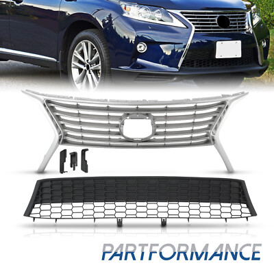 For 2013-2015 Lexus RX RX350 Sport Front Upper Lower Bumper Grille ...