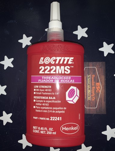 Loctite 222MS 250mL Low Strength Thread Locker 22241 FREE SHIPPING ...