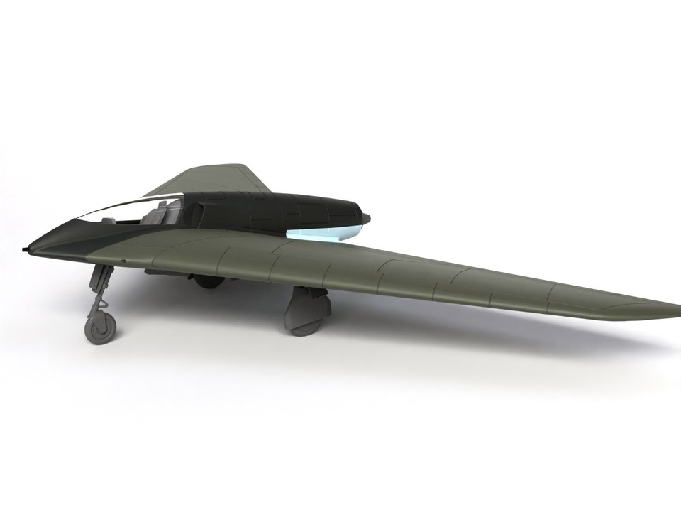 Horten Ho-X with HeS011 1:48 oder 1:72 Bausatz - model kit 3d printed ...