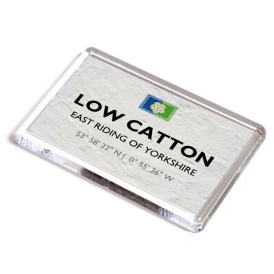 FRIDGE MAGNET - Low Catton, East Riding of Yorkshire - Lat/Long SE7053 ...