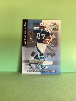 Eddie George 1999 leaf rookies star greatest hits SP /2500 card | eBay