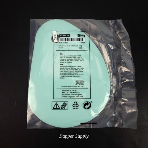 IKEA LATTBAKAD LÄTTBAKAD Bowl Scraper Silicone Spatula Light Blue 704. ...