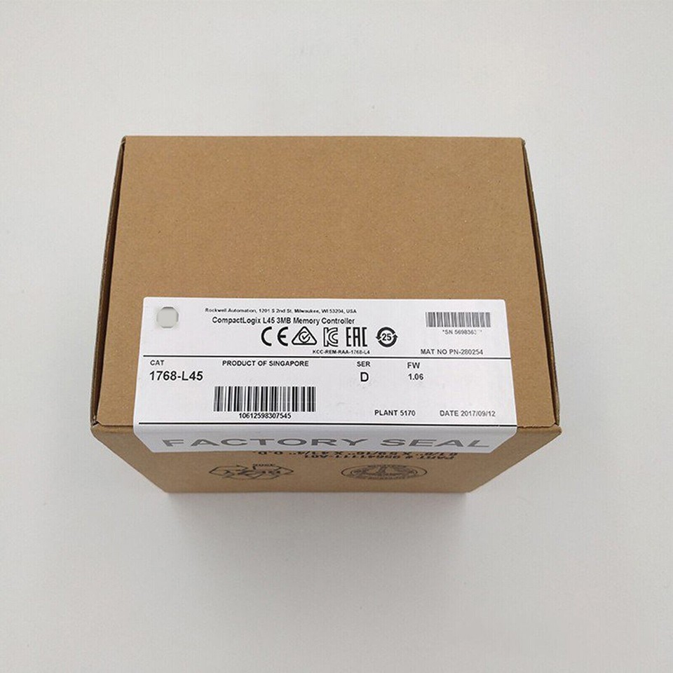 Allen Bradley 1768-L45 SER B CompactLogix Safety Processor New Factory ...