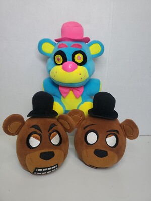 2018 Funko Five Nights At Freddy's Plush Lot Blacklight Neon Freddy ...