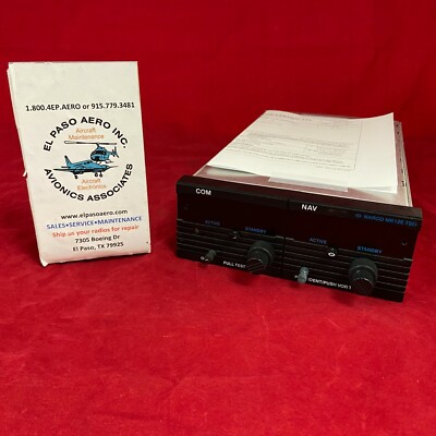 Narco MK-12E TSO NAV/COM with Serviceable 8130. Exchange $1095.00 | eBay