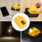 12W 1120LM LED Work Light Torch Powered by Dewalt 20V Li-ion Battery ...