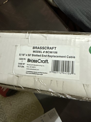 BrassCraft (BC260) replacement cable 50 ft new | eBay