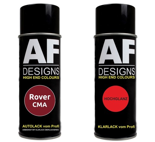 Autolack Spraydose Set Rover CMA Damask Red Basislack Klarlack ...