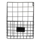 Wire Magazine Newspaper Basket Wall Mounted Post Storage Rack Organizer ...
