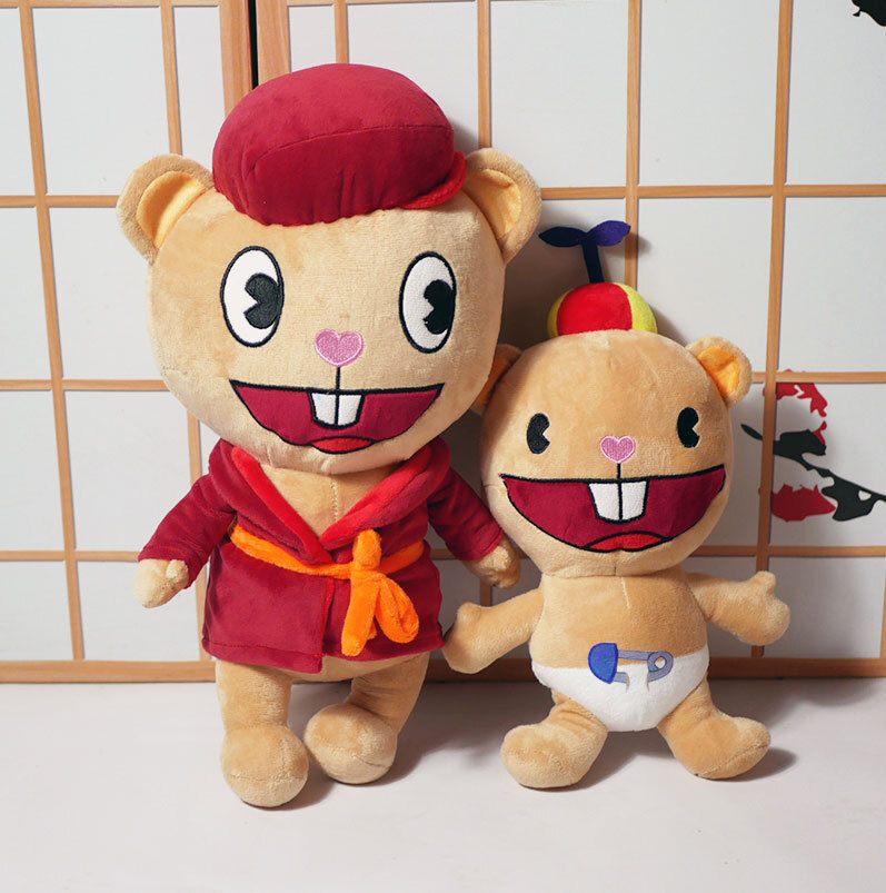 Happy Tree Friends Bear Pop & Cub lovely Doll Plush Stuffed Toys Kids ...