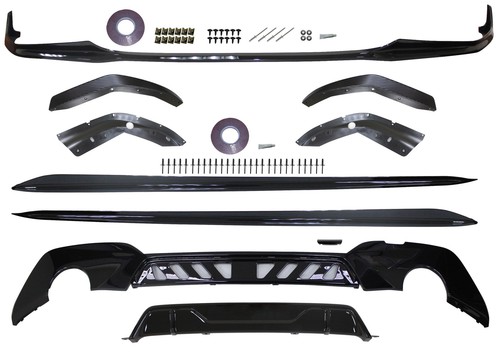 Fits BMW 3 M Performance Kit Gloss Black With Carbon Diffuser ...