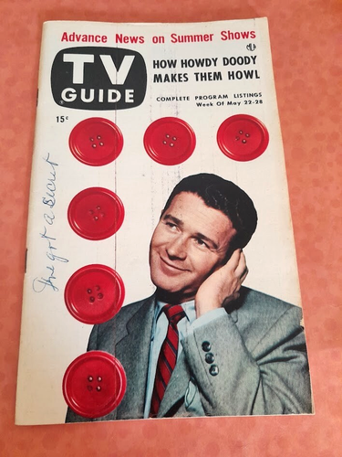 1953 TV Guide Magazine Vol 1 no 8 RED BUTTONS on cover May 22-28 ...