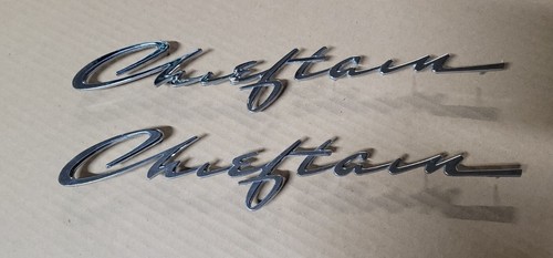 1958 Pontiac Chieftain Emblems Badges Chrome Trim Moldings | eBay