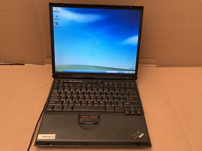 **NEEDS CMOS BATTERY* IBM ThinkPad T20 Intel Pentium 3 256 MB RAM w ...