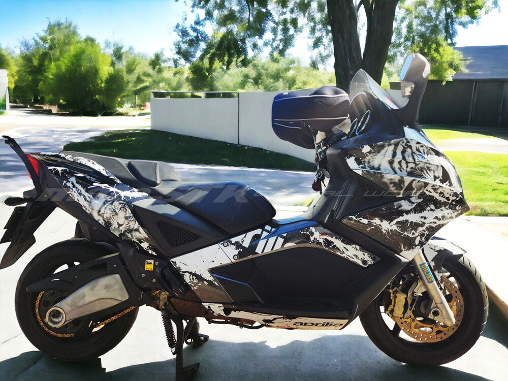 Aprilia SRV850 motorcycle stickers decals whitetiger graphics set | eBay