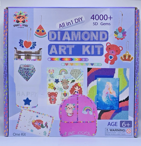 DIY Diamond Art Kit For Kids 6+ 4,000+ 5D Gems | eBay
