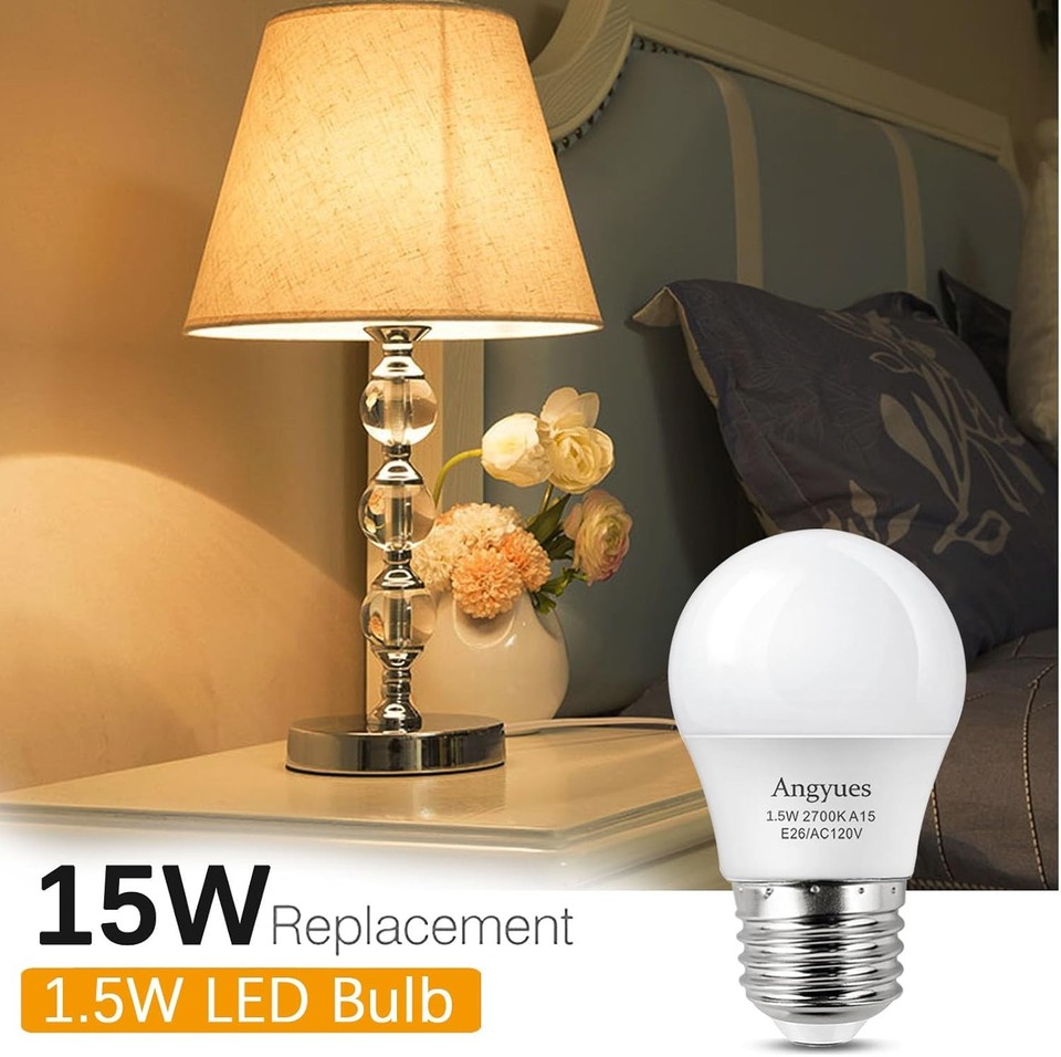 Low wattage Light Bulbs 1.5W LED Bulb Equivalent 1.5w-warm White(4 Pack ...