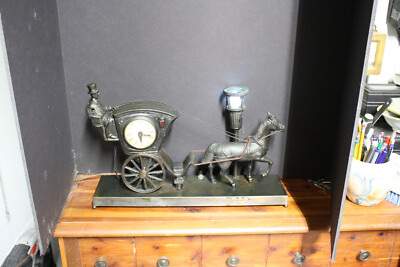 United Metal Goods Model 701 Horse Carriage Clock Lamp All Work Missing ...