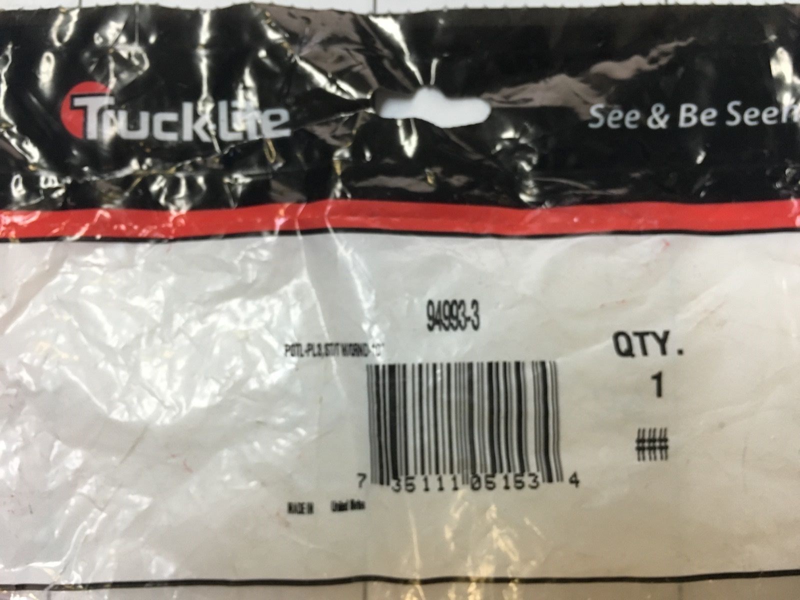 TRUCK-LITE 94993-3 RIGHT ANGLE BREAK/TAIL/ TURN PIGTAIL PLUG NEW LOT OF ...