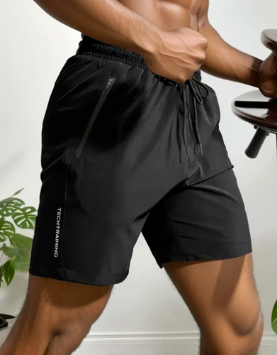 Men's Black Activewear Shorts - Sports + Running + Fitness + Gym - Free ...