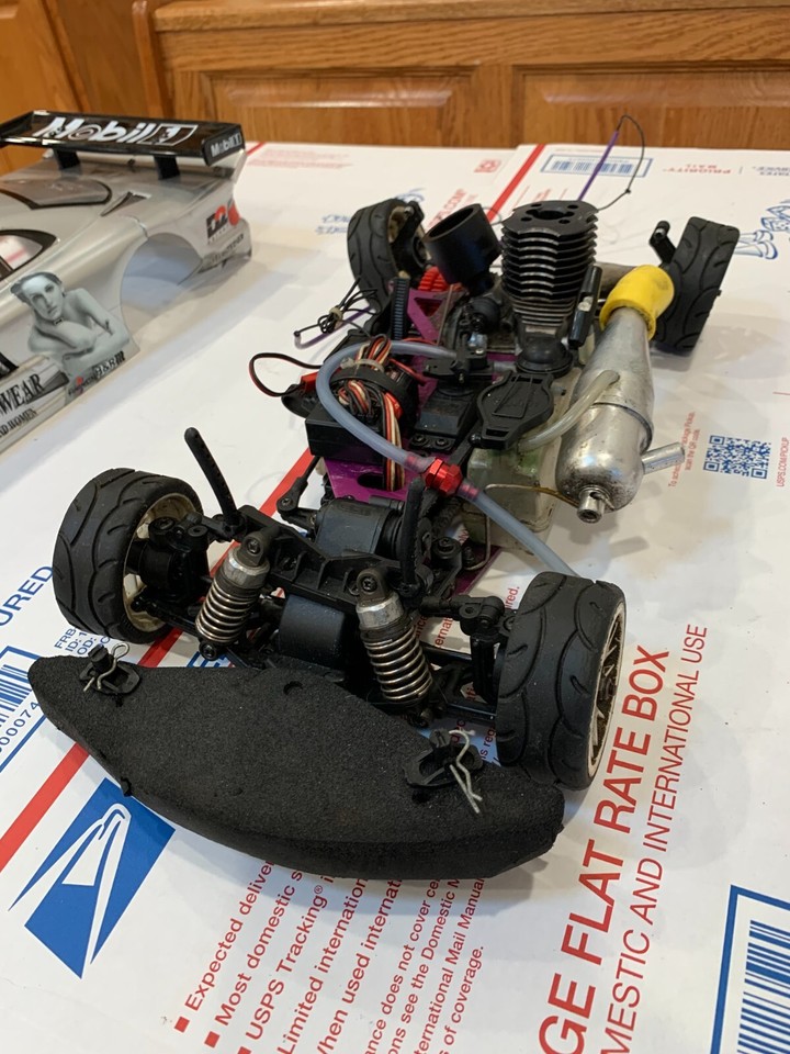 CEN TR4 Nitro RC 1/10 Rolling Parts Chassis with OS Max Motor & New ...