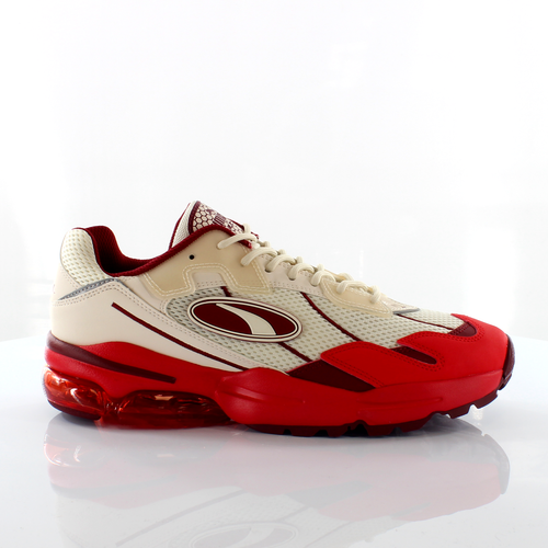 Puma Cell Ultra MDCL Whisper White Red Low Lace Up Mens Trainers 370850 ...