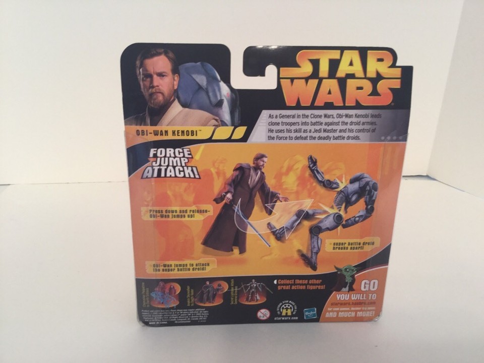 STAR WARS ROTS OBI-WAN KENOBI WITH FORCE JUMP ATTACK FIGURE - NEW! | eBay