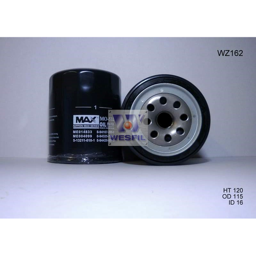 Nippon Max Oil Filter Wz162Nm Z162 suits Holden/ | eBay