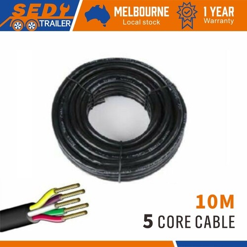 10M x 5 Core Wire Cable Trailer Cable automotive Boat Caravan Truck ...