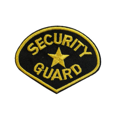 Security Embroidery Patch Iron on or Sew on embroidered officer guard ...