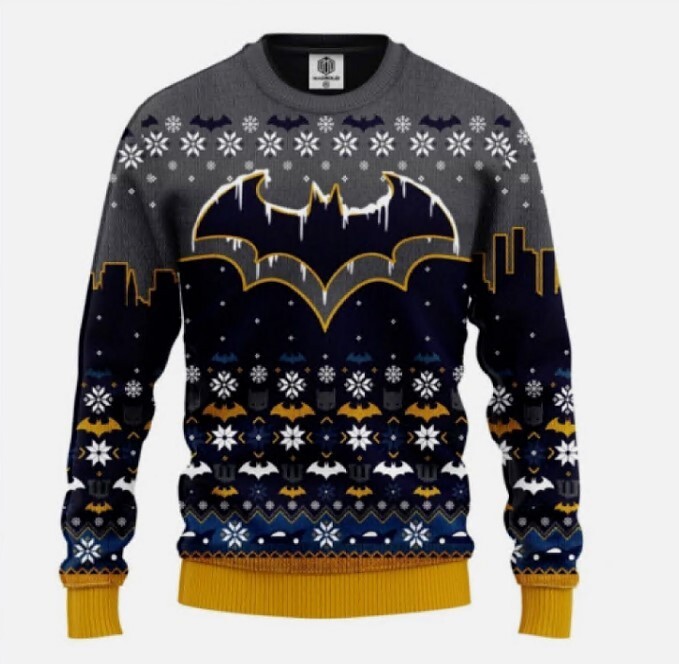 Batman Movie Fan Ugly Christmas Premium 3D Us Size Christmas Gift | eBay