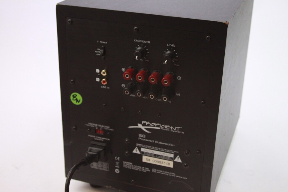 Proficient Audio Systems S8 Home Theater Powered Subwoofer Black See ...