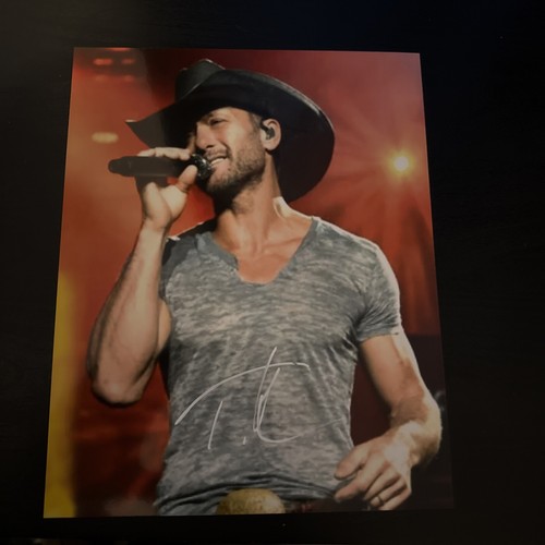Tim McGraw Country Singer Signed 8x10 Photo - In Person 🏻 | eBay
