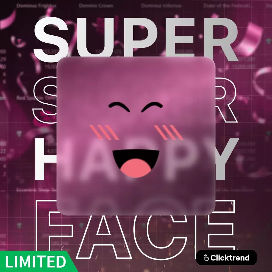 Super Super Happy Face Roblox Limiteds | Roblox Limiteds | Clean & Safe ...