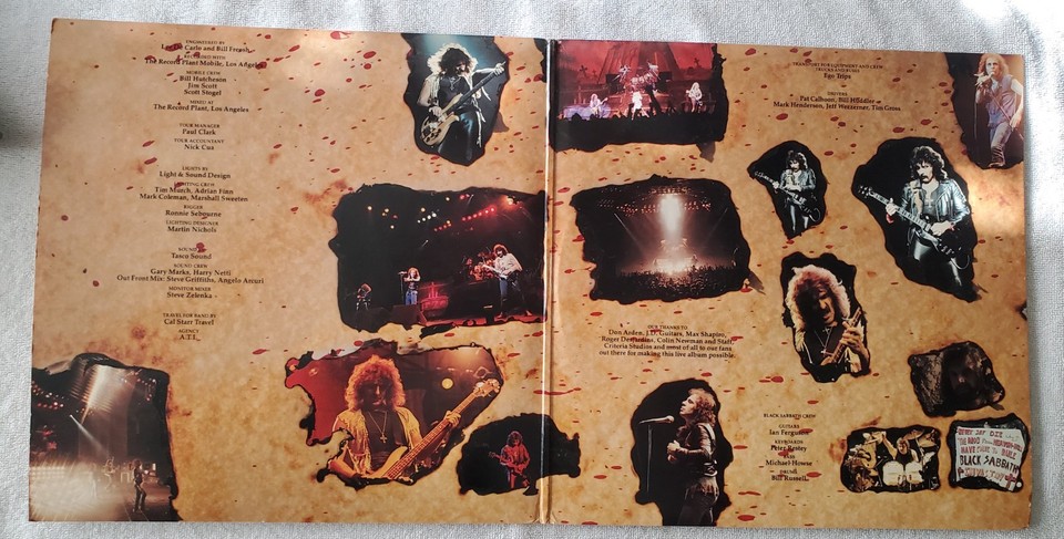Black Sabbath Live Evil 2LP Vinyl Record 1982 Warner Bros. Ronnie James ...