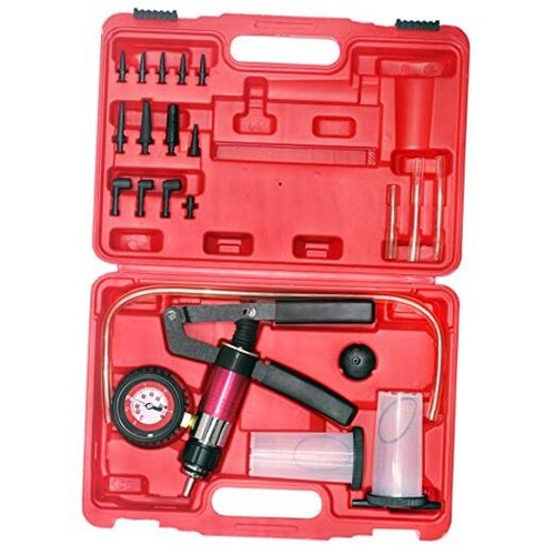 Hand Held Vacuum and Pressure Pump Brake Clutch Fluid Bleeder Tool Kit ...