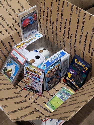 Pokemon Mystery Box - GRADED CARD + SEALED POKEMON PACKS + POKEMON ITEM ...