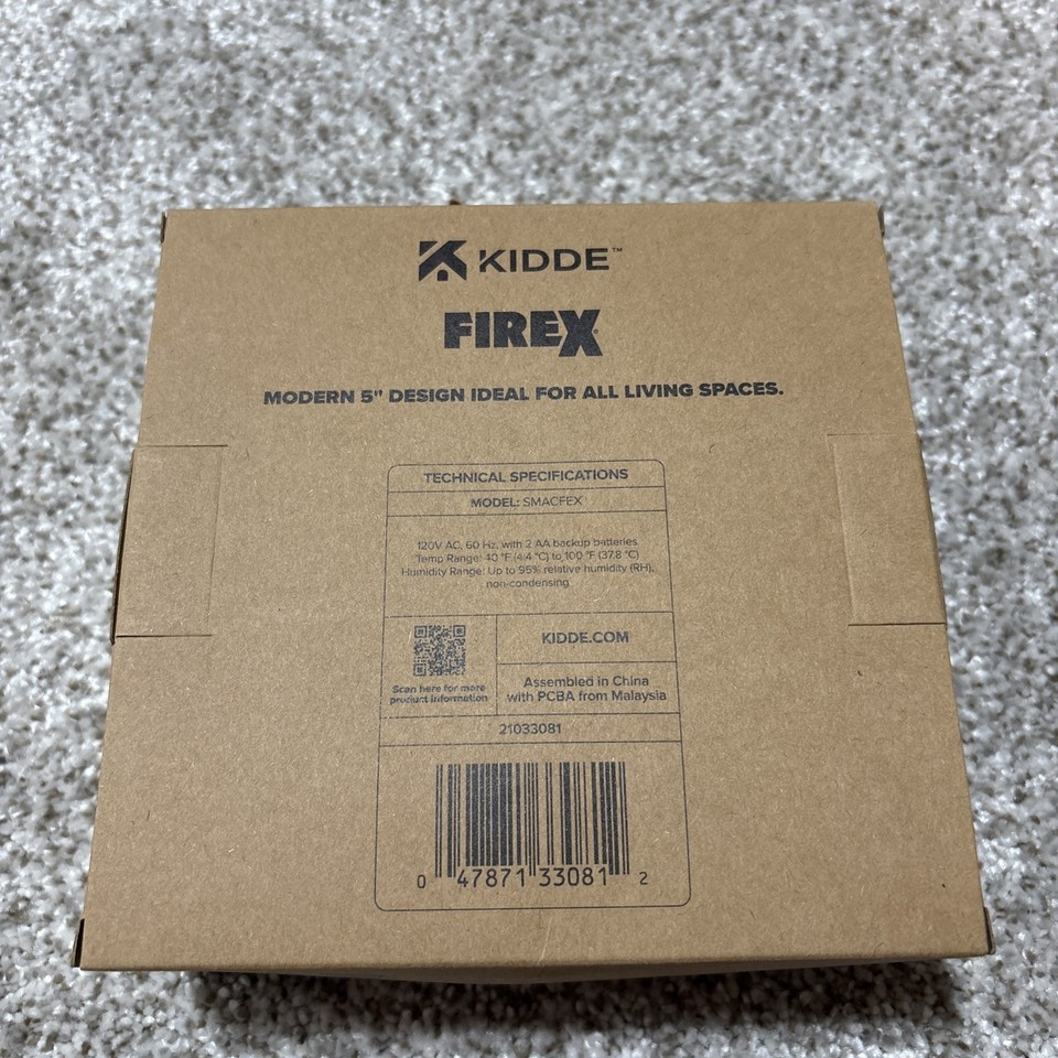 Kidde FireX Smoke Alarm SMACFEX 5" 120VAC White - 21033081 | eBay