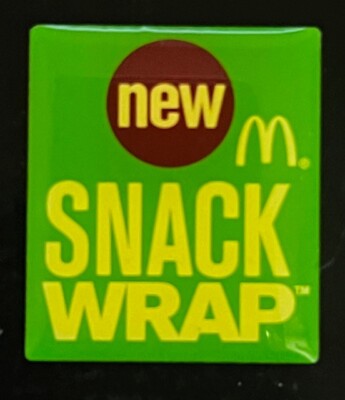 McDonald's New Snack Wrap Lapel Pin | eBay