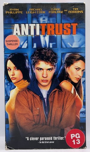 Antitrust VHS Ryan Phillippe Tim Robbins 2001 **Buy 2 Get One Free ...