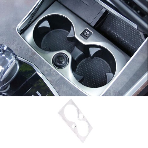 Chrome ABS Seat Middle Console Water Cup Frame Trim For BMW X5 G05 2019 ...