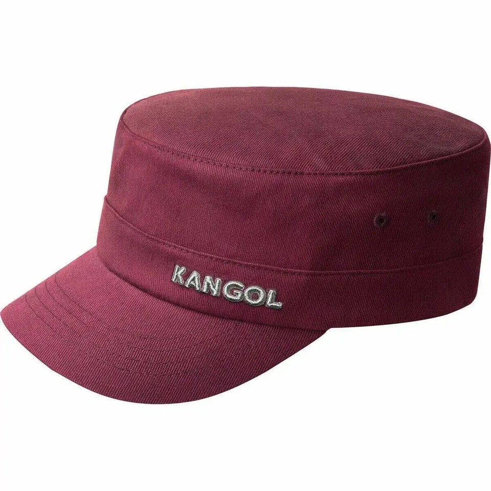 100% Authentic Mens KANGOL Cotton Twill Army Cap 9720BC Sizes S/M L/XL ...