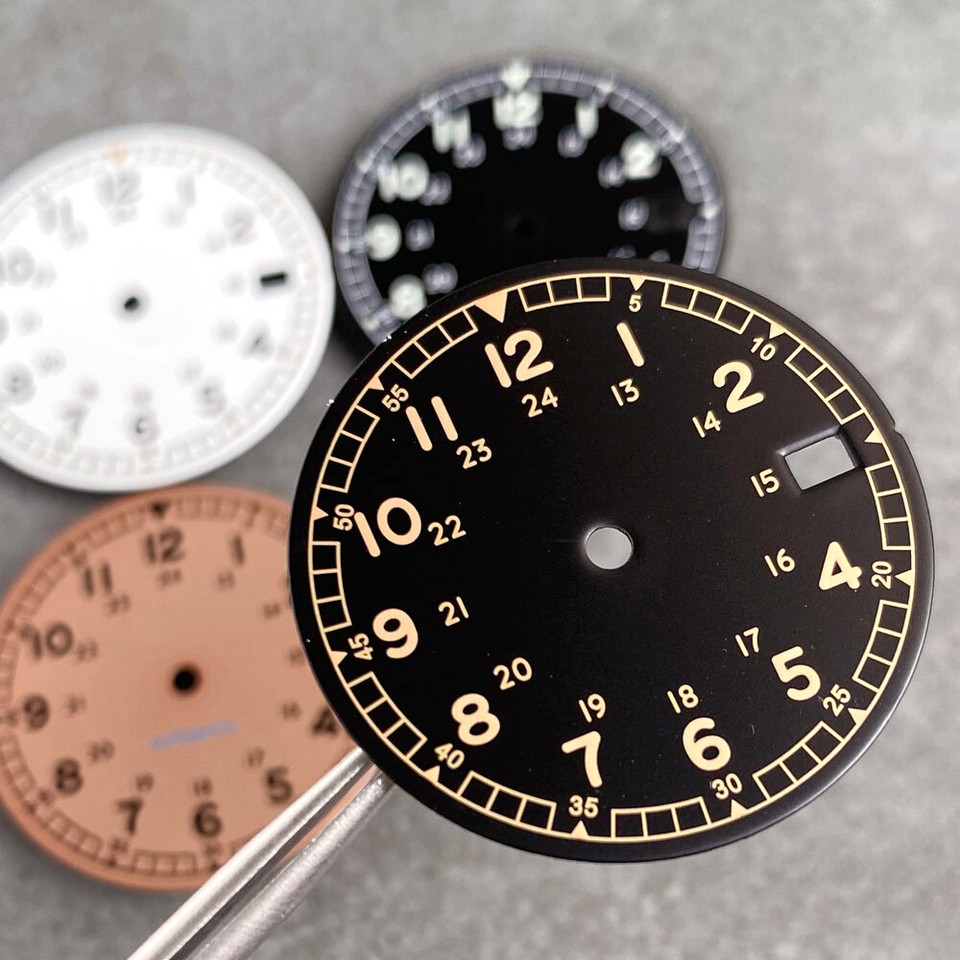 Pilot Watch Dial Face for NH35 NH36 NH38 NH70 NH71 NH72 Movt Luminous ...