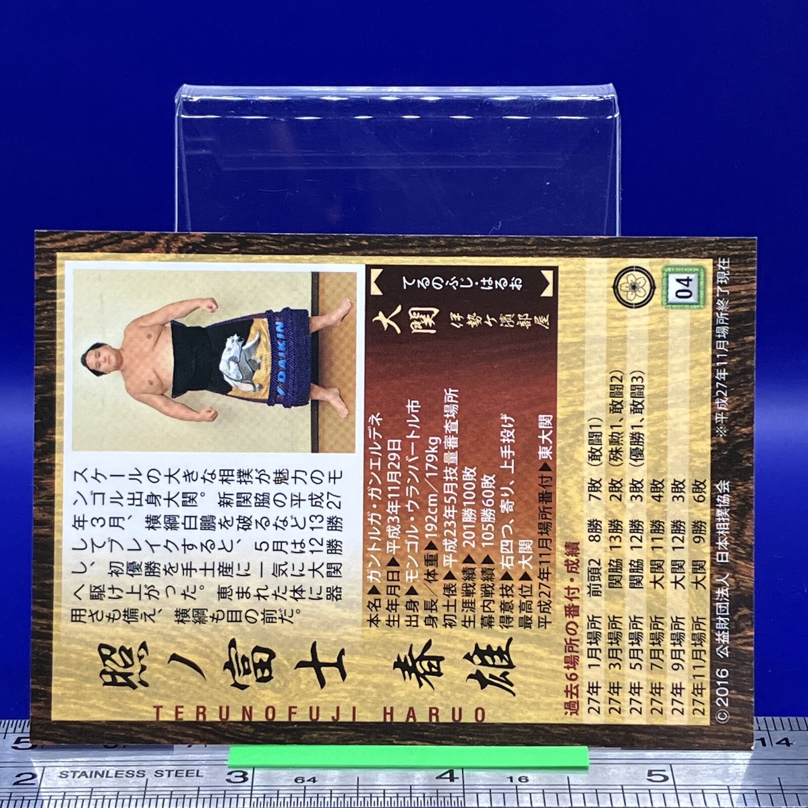 Terunofuji Haruo Sumo Wrestler Trading Card Rikishi BBM TCG Japanese ...